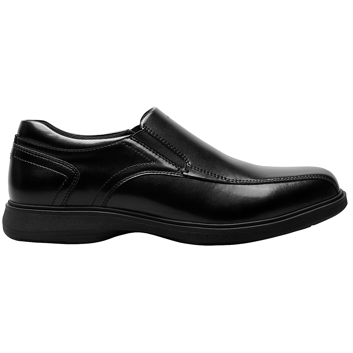Nunn Bush Men's PRO Bicycle Toe Slip-On with KORE Slip Resistant Comfort Technology Loafer, Black, 9