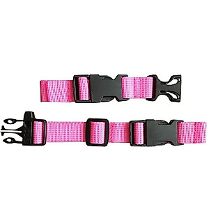 HDHYK Backpack Chest Strap- Nylon - Adjustable Universal (Pink )