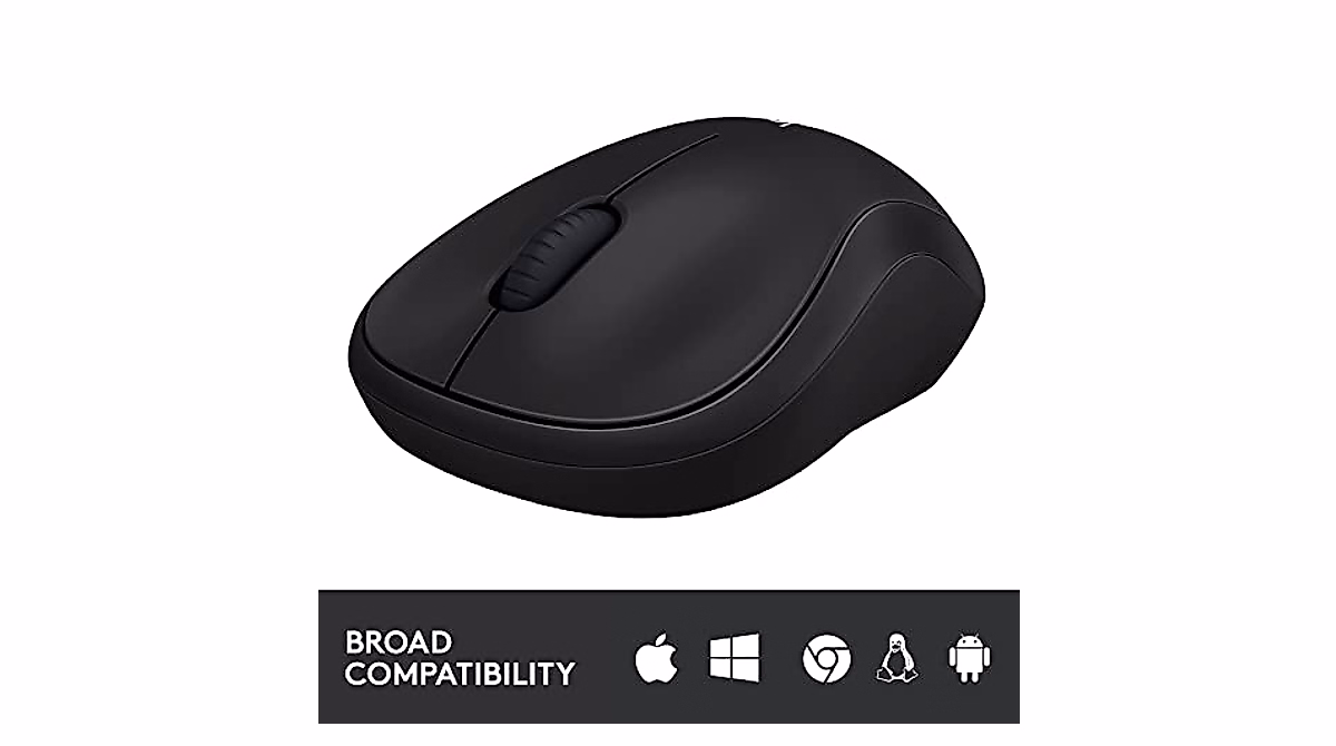 Logitech M185 Wireless Mouse - Compact, Ambidextrous, Long Battery Life