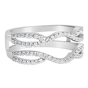 LaRaso & Co His and Hers 3 Piece Trio Sterling Silver Black Titanium Wedding Band Engagement Ring Set 13/7