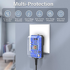 UL Listed Power Cord for Pure Wave CM-05 CM-07 Charger for PADO CM7 CM5 Dual Motor Massager AC/DC Adapter Compatible with CM05 CM07 Series Adaptor