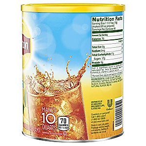 Lipton Lemon Iced Tea Mix, Sweetened, Makes 10 Quarts (Pack of 6)