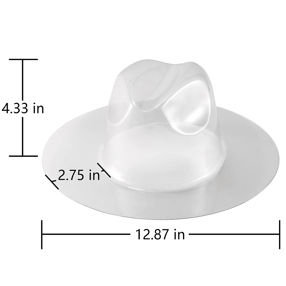 LADYBRO 20Pcs Wide Brim Fedora Hat Holder - Protect Hat Shape Form Keep Hat Safe for Storage and Travel Plastic Cap Mold Protectors