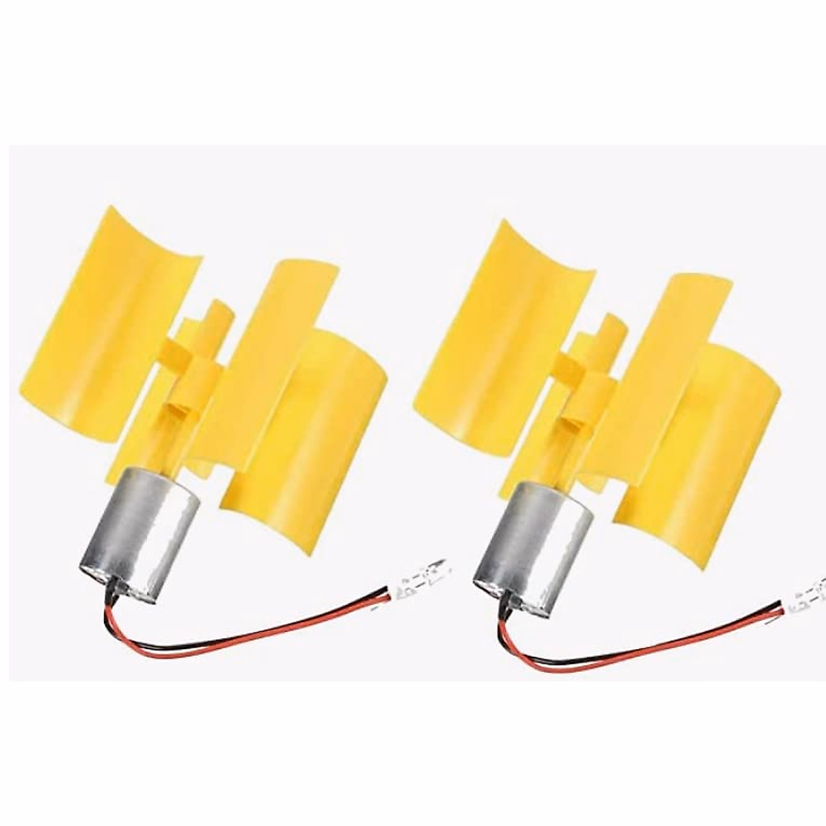 SWONVI 2 Pcs DC 0.1V-5.5V 100-6000RPM Micro Vertical Wind Turbines, Small Motor Wind Blades Generator for DIY