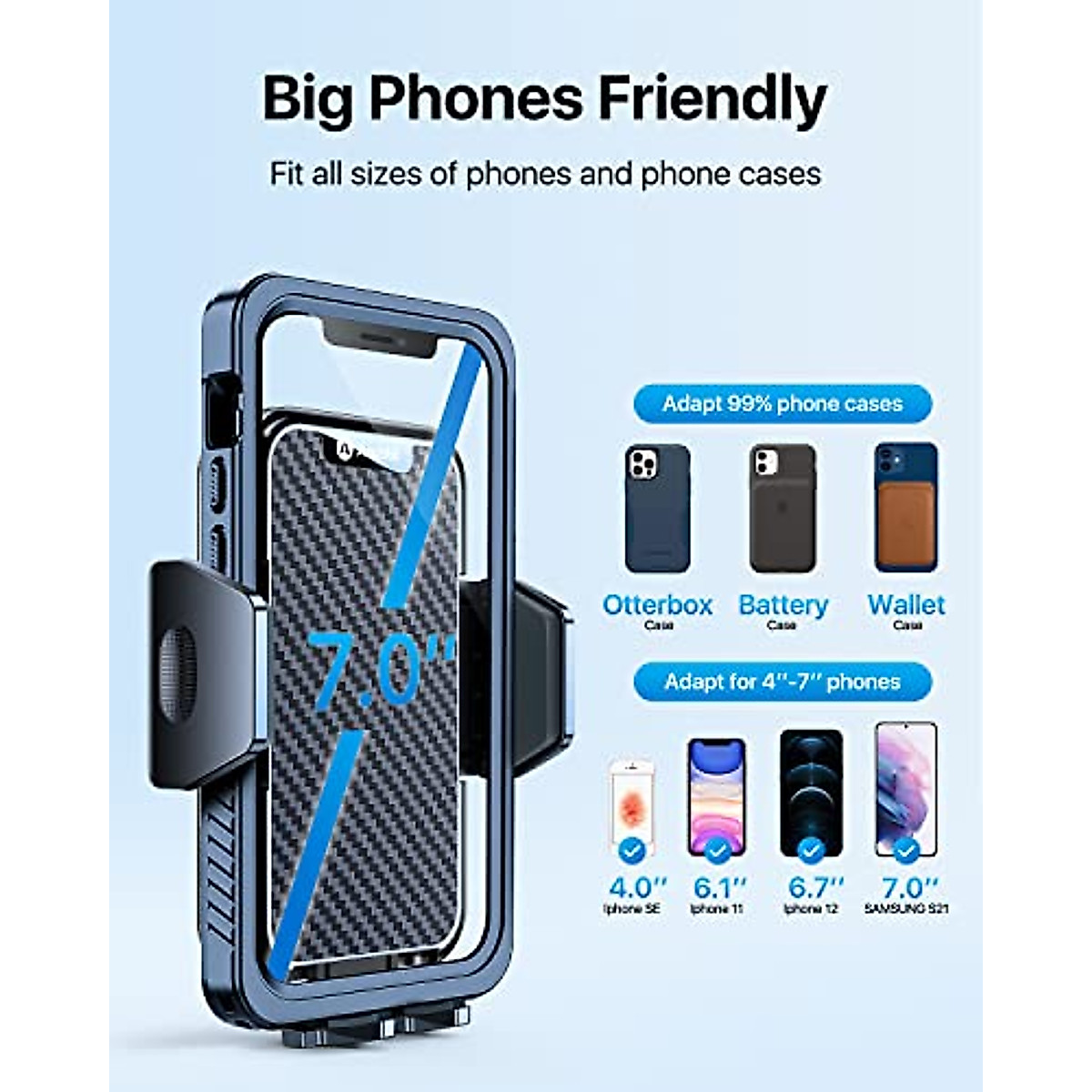 andobil Windshield Car Phone Holder [Super Suction Cup, Military Sturdy] Ultra Stable 3 in 1 Cell Phone Mount for Car Dashboard Vent Fit for iPhone 14 13 12 Pro Max Plus Samsung S23 S22 All Phones