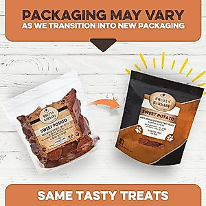 Sweet Potato Slices For Dogs - Single Ingredient Grain Free Dog Treats, Best High Anti-Oxidant Healthy 100% Natural Thick Cut Dried Sweet Potato Dog Treats With No Added Preservatives (2lb)