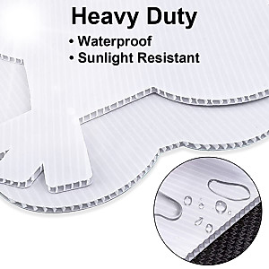 15PCS Blank Yard Signs 13" x17" - Garden Lawn Sign with Stakes - Waterproof DIY Poster Board Signs for Rent, Garage Sales, Open Houses, Guidepost, Birthday and Graduation Decorations-13in x 17in