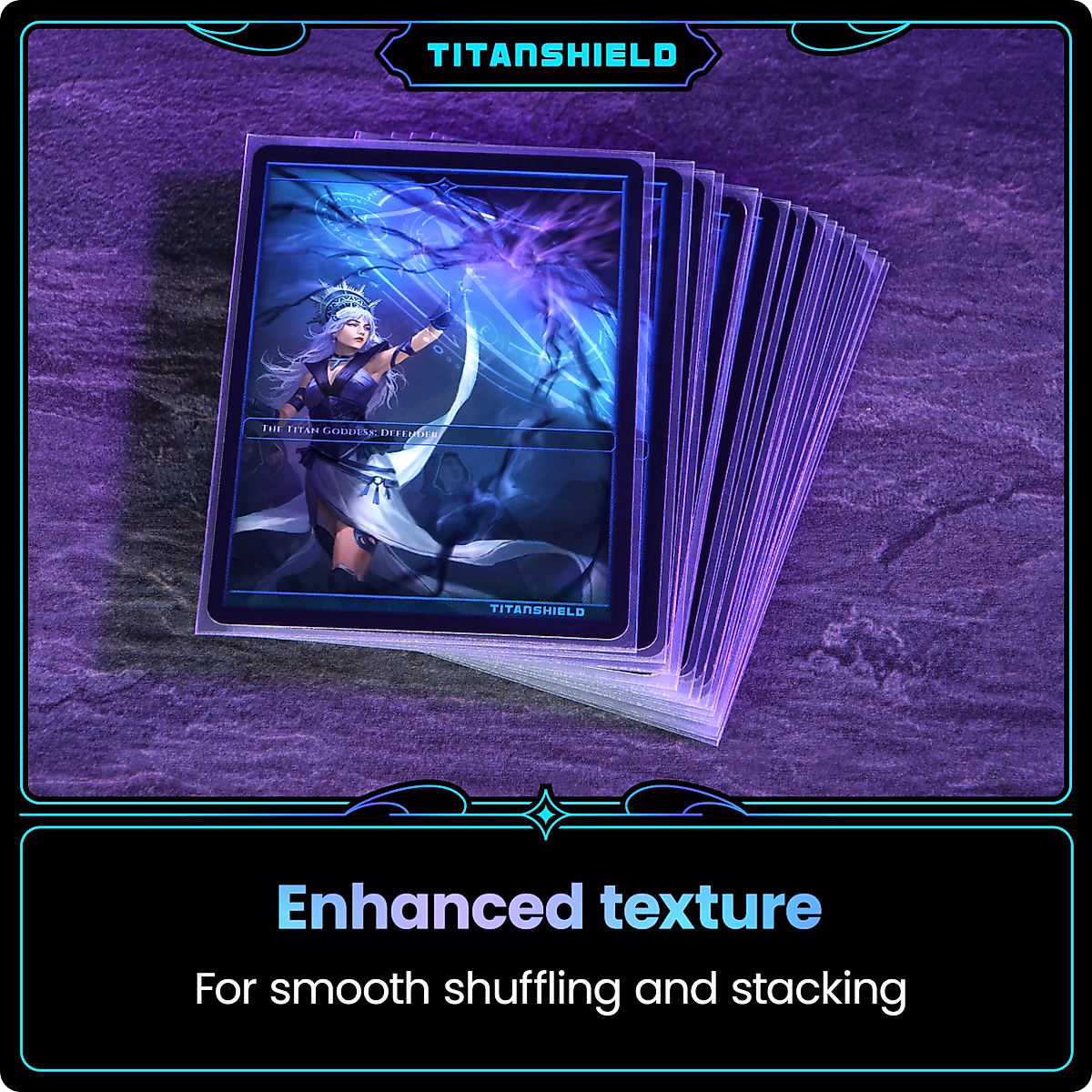 TitanShield [3-Pack 450 Sleeves Bundle Premium Clear Card Sleeves Compatible with Standard Sized Board Games, MTG Magic The Gathering, Pokemon, Lorcana and Trading Cards 2.5" x 3.5" 66x91mm