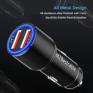 Car Charger Fast Charging for Moto G Stylus 5G 2021 2020/Power 2021 2022,G100/G Pure/G Play/G Fast/G7 Play Power,Edge 2021 2020/Z4 Z3,Motorola One 5G Ace,30W Adapter Quick Charge 3.0+6FT USB Cable