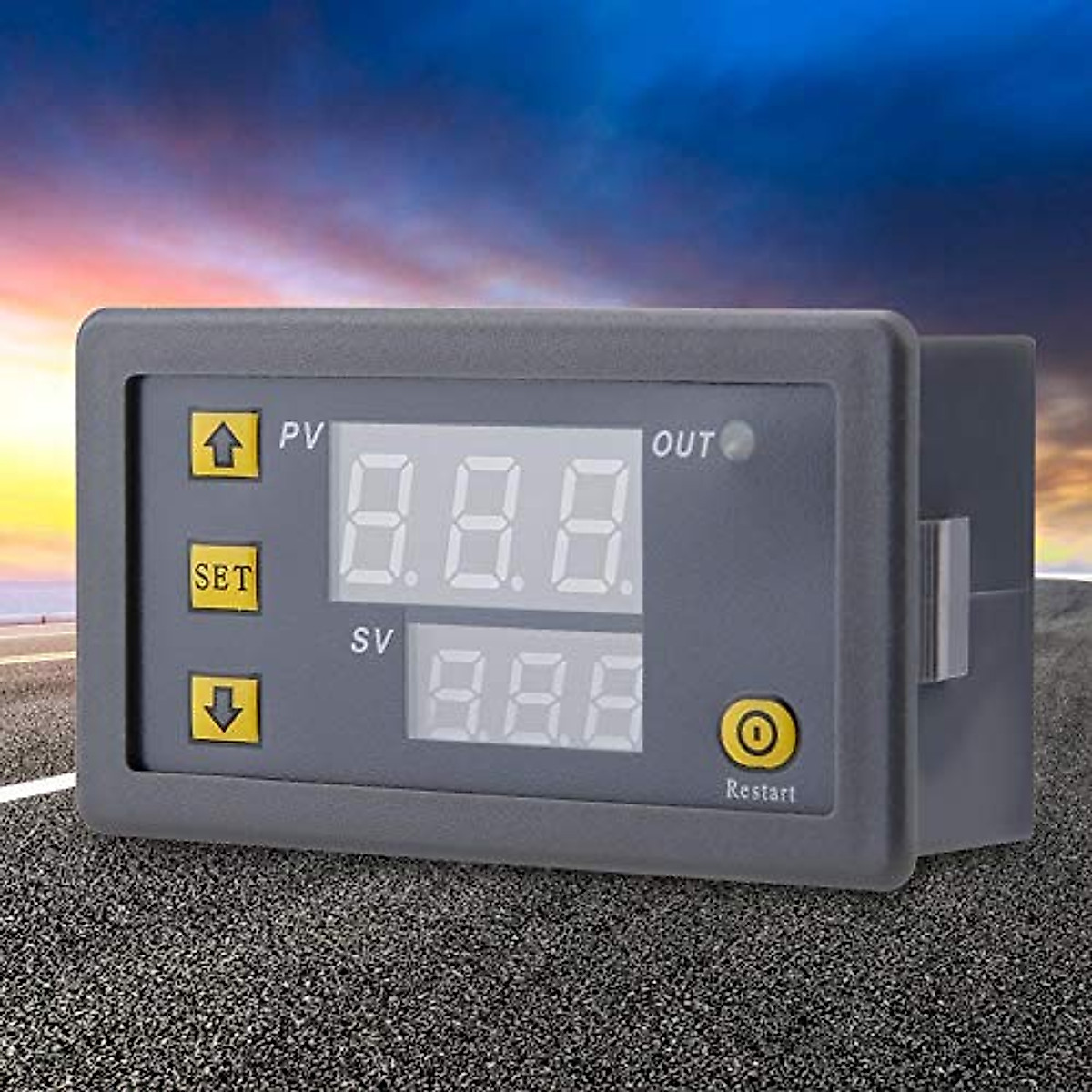 W3230 Digital Temperature Controller, Digital Thermostat, DC 12V 24V 220V LED Thermostat Switch Sensor Meter, Greenhouse Accessories (12V)