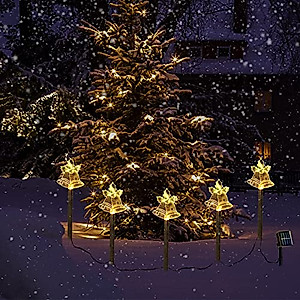 Bstge Christmas Decorations,Solar Christmas Stake Lights,Outdoor Christmas Lights for Lawn Patio Garden Yard Decoration