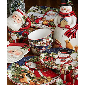 Certified International Magic Of Christmas Santa 22 oz. Ice Cream/Dessert Bowls, Set of 4