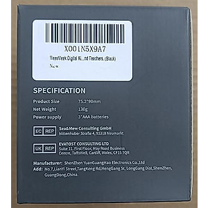 MeesMeek Digital Kitchen Timer,Countdown Countup Timer with Large LED Display Volume Adjustment,Timer for Cooking, Classroom Time for Kids and Teachers. (Black)