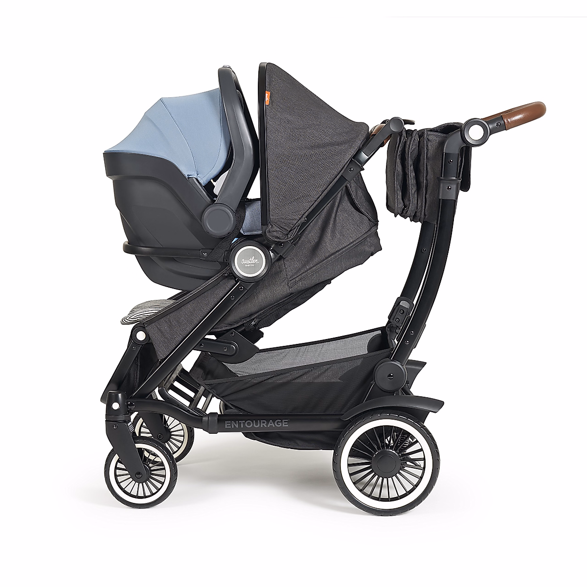 Austlen Baby Co. Front Car Seat Adapter for use with The Entourage Stroller, Compatible with Car Seat Brands Uppababy, Graco, and Baby Jogger Infant Car Seats