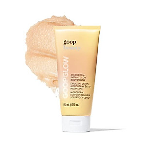 goop Microderm Body Scrub | Exfoliate, Cleanse, & Moisturize | Subtle Scent of Juniper, Fir Needle, Vetiver, and Oakmoss | 6 fl oz | Paraben and Silicone Free