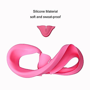 HUAYUWA Adjustable Head Strap with Head Cushion for Oculus Quest 2 VR Accessories, Replacement for Elite Strap Comfortable Protective Headband Enhanced Support and Reduce Head Pressure in VR, Pink