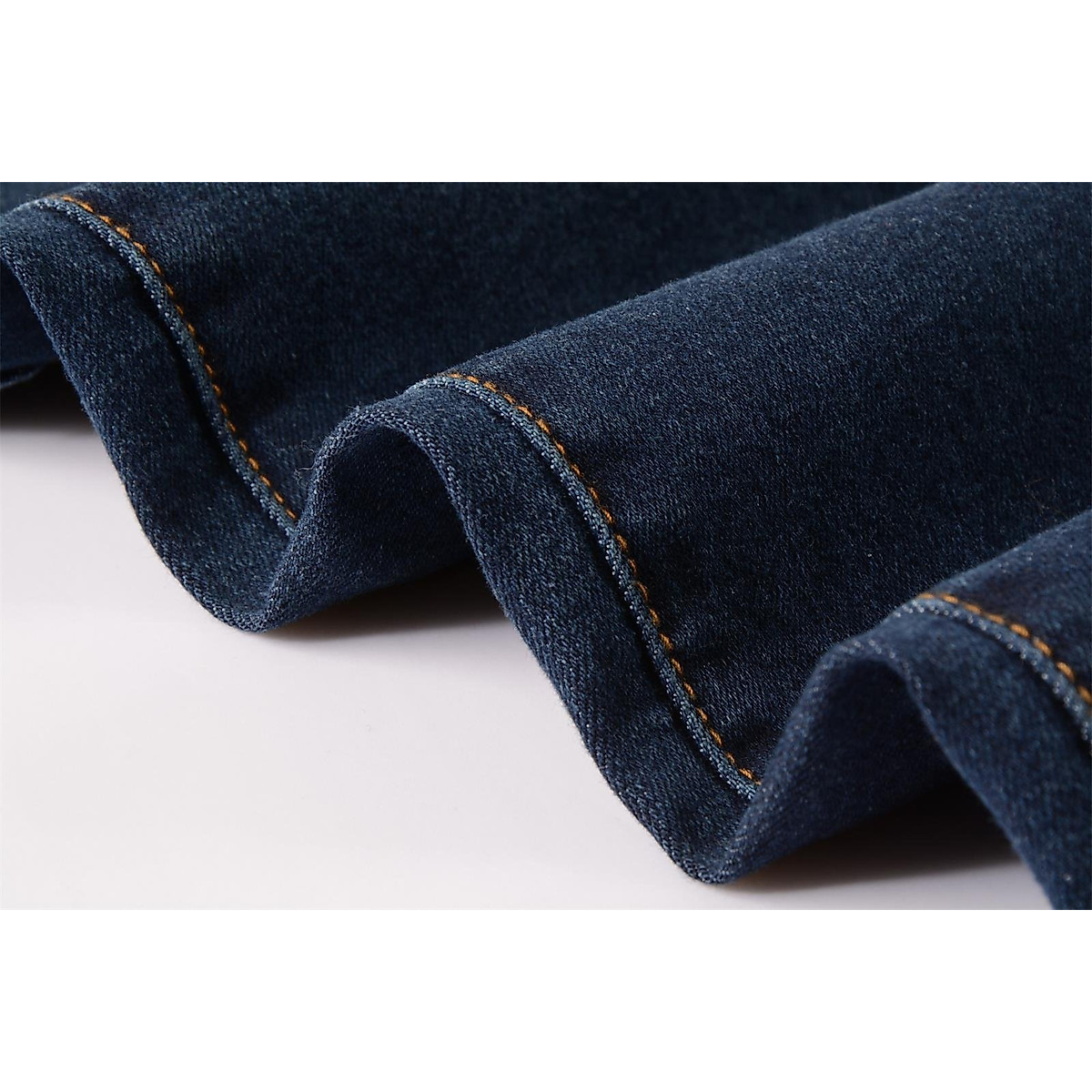 ZLZ Blue Biker Jeans for Men Slim Fit, Men's Comfy Stretch Ripped Distressed Biker Jeans Pants Rock, Designer Jeans, Size 34