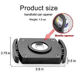 Beer Soda Bottle Can Opener Can Opener Handheld Manual Smooth Edge Easy Labor Saving, Good Grips Can Opening Tool