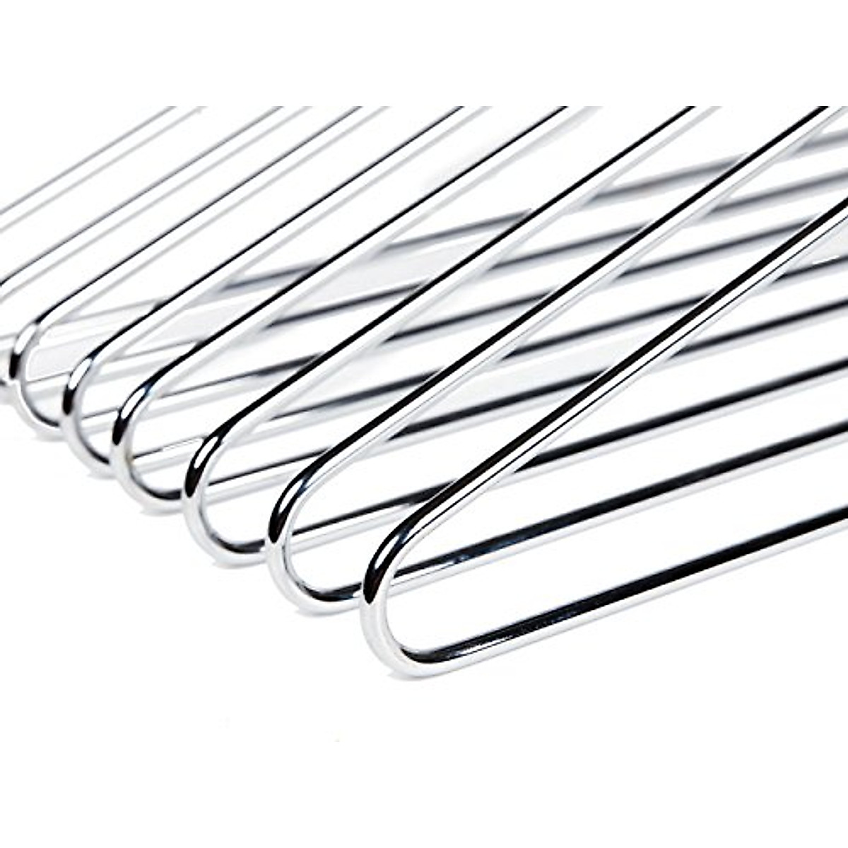 8 Quality Hangers Heavy Duty Metal Suit Hanger Coat Hangers with Polished Chrome (Suit Coat Hanger)