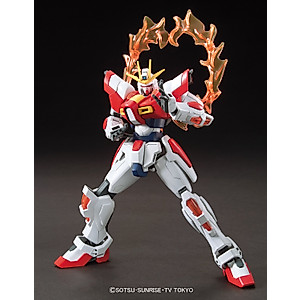 Bandai Hobby - Gundam Build Fighters Try - #18 Build Burning Gundam, Bandai HGBF 1/144 Model Kit