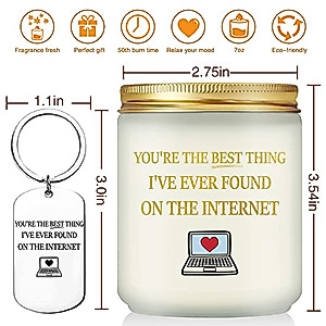 Volufia Valentines Gifts for Her - Gift for Women - Boyfriend Gifts from Girlfriend - Romantic Thanksgiving Christmas Birthday Gifts for Men Husband Friends Wife - Lavender Scented Candles