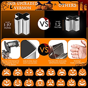 CHALEEMANG Pumpkin Carving Kit Halloween, Safe and Easy Set for Kids, Halloween Decoration Jack-O-Lanterns, DIY Stainless Steel Tools Gift Halloween