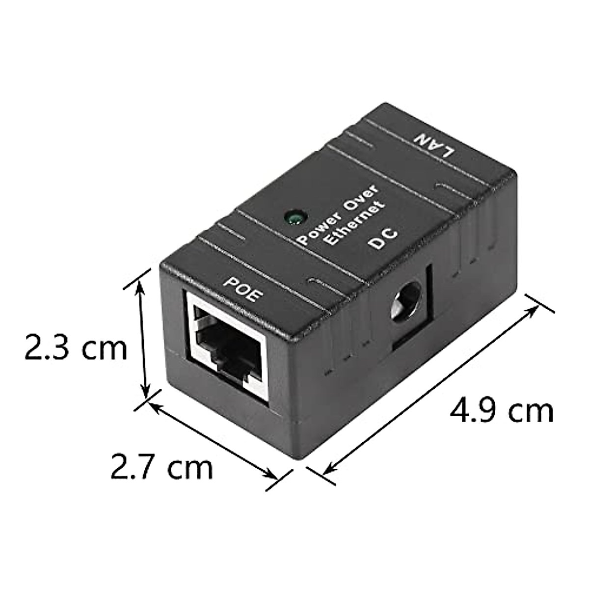 CERRXIAN 100M POE Combiner Adapter, Active PoE Splitter Power Over Ethernet, POE Power Supply Module 5-48v for CPE Wireless AP Monitoring Etc(2-Pack)