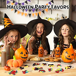 Halloween Party Favors for kids Pop Fidget Toys Bulk It 24 Pack,Halloween Party Supplies Halloween Classroom Favors Mini Pop keychain Its Halloween Prizes for Kids Bulk Halloween Toys Bulk Goodie bag