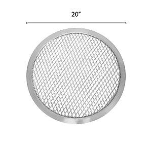 Thunder Group Pizza Screen, 20-Inch, Seamless Rim