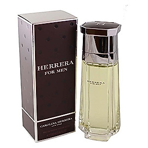 Carolina Herrera Herrera For Men - Sophisticated Fragrance - Sensual And Elegant For The Adventurous Spirit - Woody Floral Musk Scent - Opens With Top Notes Of Neroli And Citrus - Edt Spray - 3.4 Oz