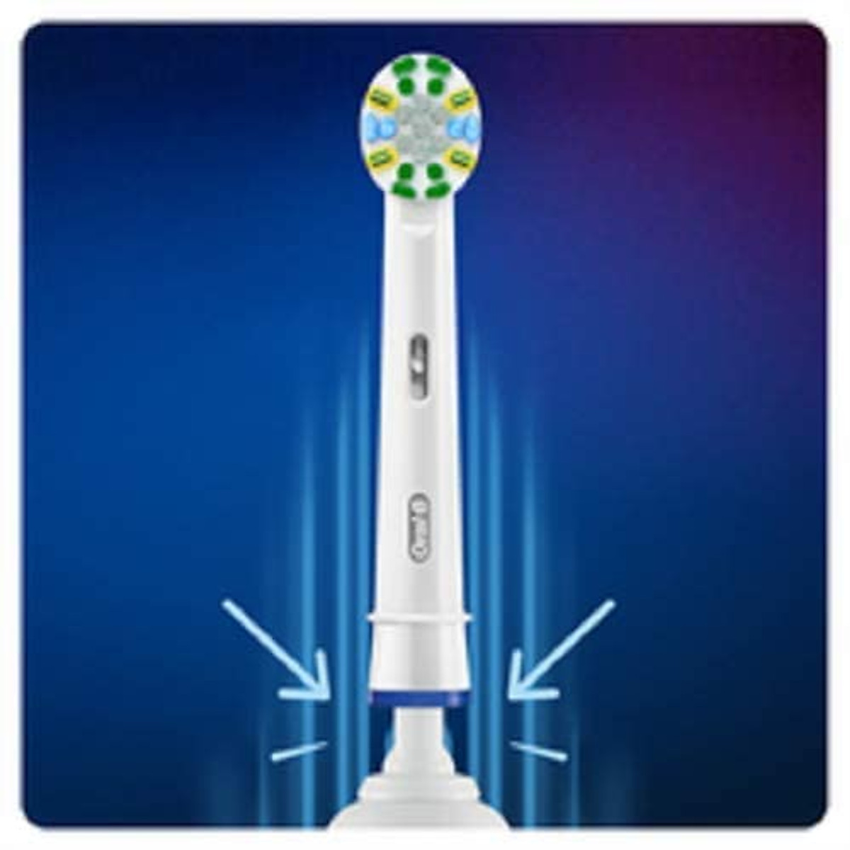Oral-B FlossAction Replacement Heads for Electric Toothbrush with CleanMaximiser Technology, Pack of 3