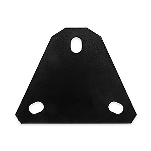 Camco Trailer Tongue Jack Bolt-On Relocation Kit | Allows for Easy Trailer Relocation | Provides Ample Tailgate Clearance Without Obstruction | for 3-Bolt & A-Frame Style Tongue Jacks (50015), Black