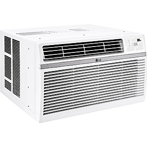 LG LW1824RD, White 18,000 Window Air Conditioner, 230/208V, 1,000 Sq.Ft. (25' x 40' Room Size), Quiet Operation, Electronic Control with Remote, 3 Cooling & Fan Speeds, Auto Restart, 18000 BTU