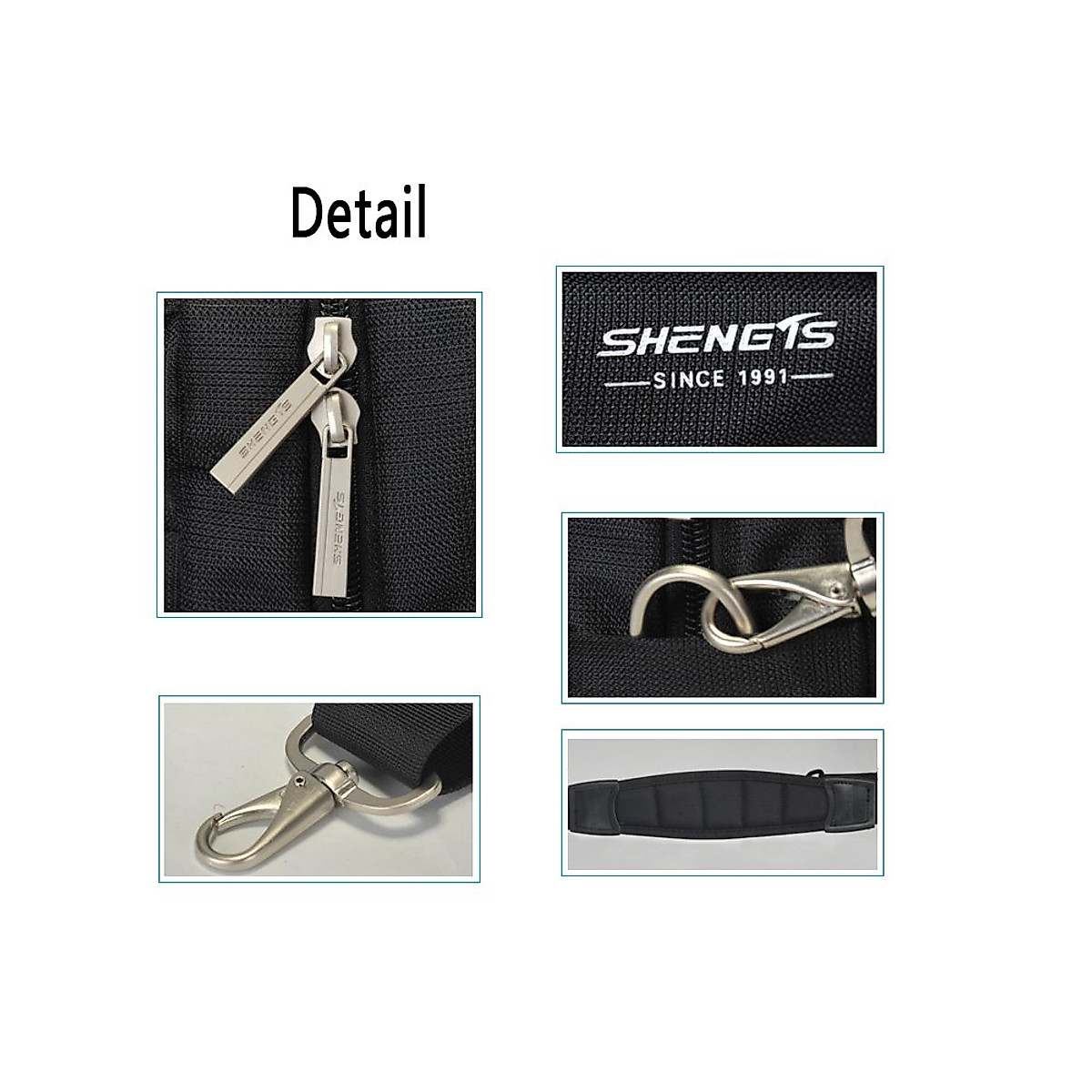 18 Inch Laptop Bag Briefcase Case fits up to 18.4 Inches Notebook Computer Waterproof Shockproof for Men Black