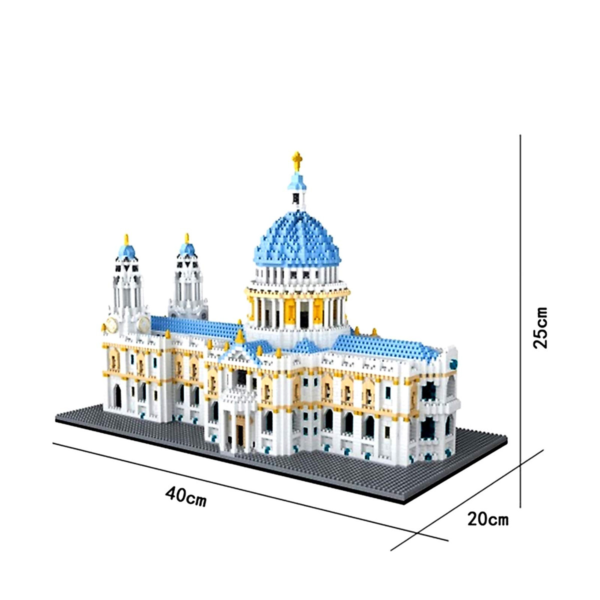 SHZJ Micro Mini Blocks Set,World Famous Landmark St. Paul's Cathedral,3D Puzzle Building Blocks Set Toys for kid Or Adult(7053 Pcs)