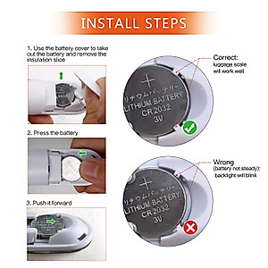 Luggage Scale MYCARBON Digital Scale High Precision Hanging Scale 110 lb/ 50KG With Backlit Ultra Portable Scale Stainless Steel Digital Travel Scale for Luggage,Perfect for Home Use and Gifts