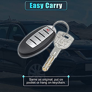 X AUTOHAUX 434MHz KR5TXN4 Replacement Smart Proximity Insert Keyless Entry Remote Key Fob for Nissan Rogue 2019 2020 2021 5 Buttons 4A Chip SUV Key 285E3-6RR7A S180144507