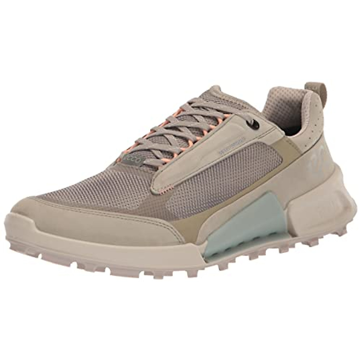 ECCO Women's Biom 2.1 Low Cross Mountain Waterproof Trail Running Shoe, SAGE/SAGE/Steel, 7-7. 5