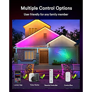 Lumary Smart Outdoor Neon Rope Lights, 32.8ft 16,000lm UFO LED High Bay Light