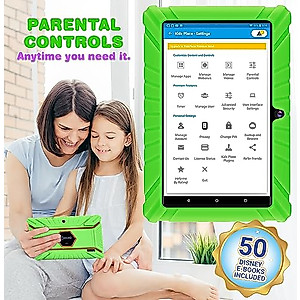 Contixo Kids Tablet Bundle V8, 7-inch HD, Ages 3-7, Toddler Learning Tablet with Camera, WiFi, Parental Control & Kid Safe 85dB Bluetooth On The Ear Headphones Bundle Pink, Perfect for Back to School