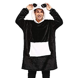Wearable Blanket Sweatshirt Unisex Panda Hoodie Oversized