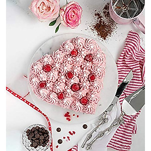 Elegant Rustic Cake Server and Knife Set with Beautiful Leaf Design, Ideal Cake Cutting Set For Wedding Party's and Elegant Events, 2 Piece Silver Twig Pie Server Set…