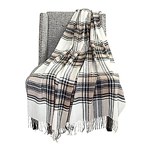 Blankets - Decorative Classic Blanket - Buffalo Plaid Throw Blanket - Comfortable and Ultra-Soft - Lightweight & Indoor Outdoor Blanket - Ideal for Living Room, Couch, Travelling Good for All Seasons