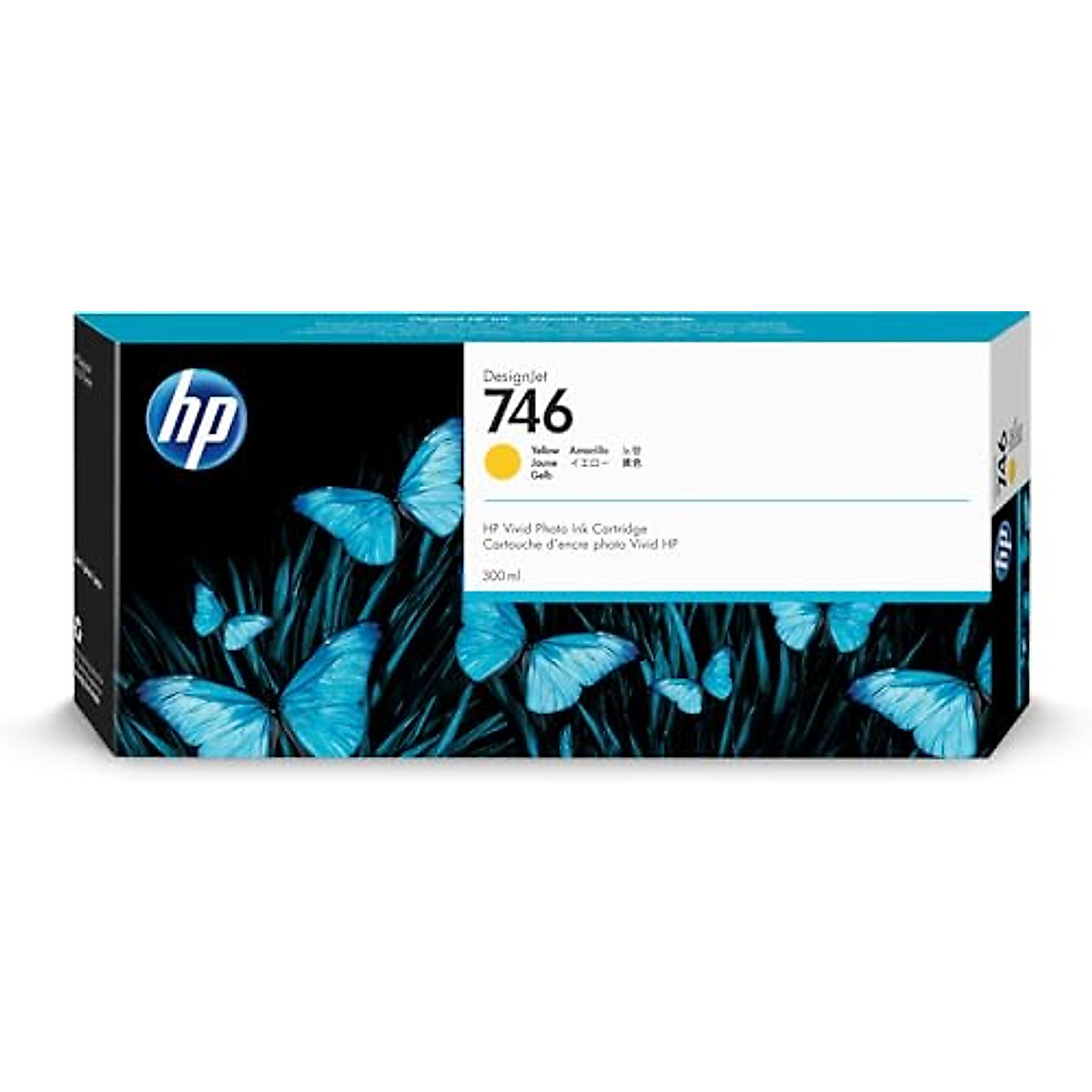HP 746 Yellow 300-ml Genuine Ink Cartridge (P2V79A) for DesignJet Z6 & Z9+ Large Format Printers