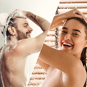 JDO Shower Head, High Pressure Rain Showerhead, 5 Spray Settings, Luxury Bathroom Shower Heads with Adjustable Angles, Anti-Clogging Silicone Nozzles