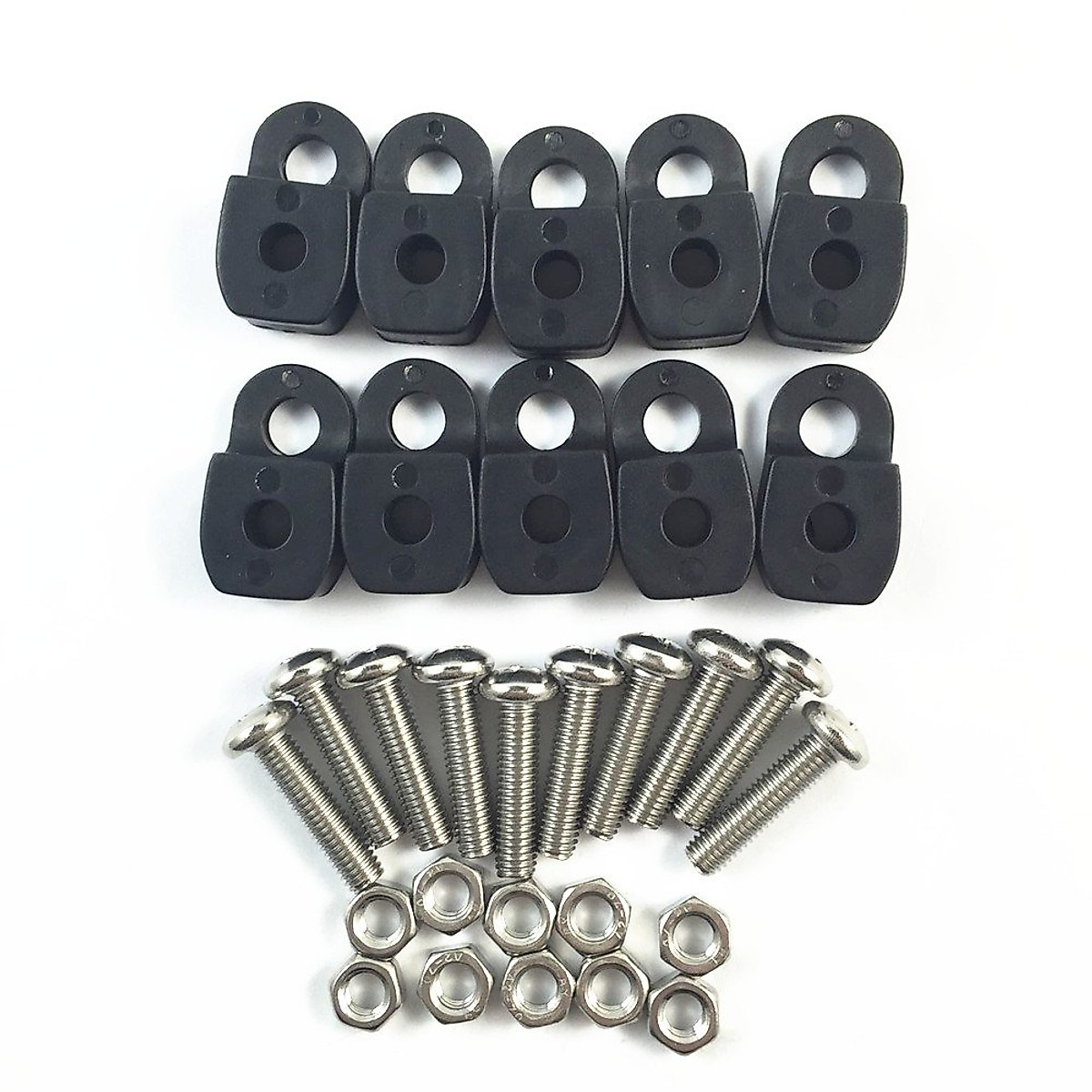 10 Pcs Kayak Fixed rope buckle Set Safety Deck Fitting