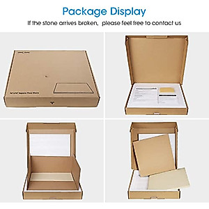 Unicook Large Pizza Stone 16 Inch, Heavy Duty Cordierite Pizza Grilling Stone, Bread Baking Stone, Thermal Shock Resistant Pizza Stone for Oven Grill, Baking Pizza, Bread, Cookie, Rectangular 16 x 14