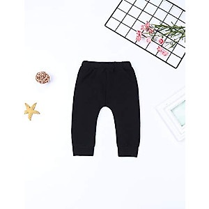 Hipealy Toddler Infant Baby Boy Clothes Hoodie Sweatshirt Pants Boys Gift Solid Color Fall Winter Outfits Set 0-6 Months