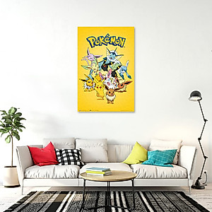 Pokemon - Manga/Anime TV Show/Gaming Poster (Eeve Evolution - Version 2) (Size: 24" x 36")