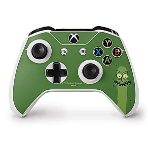 Skinit Decal Gaming Skin Compatible with Xbox One S Controller - Officially Licensed Warner Bros Pickle Rick Design